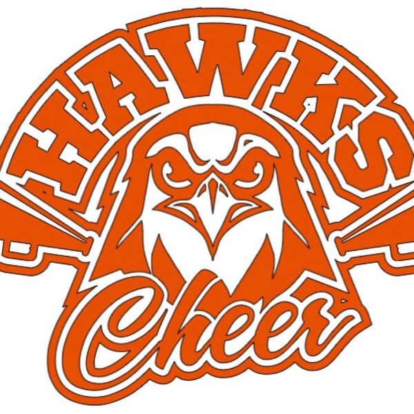 Hawks Cheer Svg, Hawk Cheer Svg, Hawks Cheerleading Svg, Hawk ...