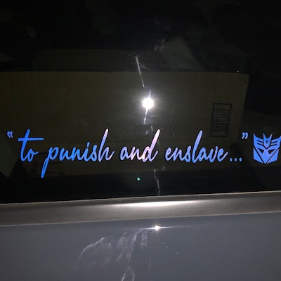 Transformers to Punish and Enslave... Vinyl Decal - Etsy
