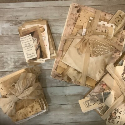 Tea Dyed Paper Journal, Coffee Stained Paper, Grit and Hope Journal ...