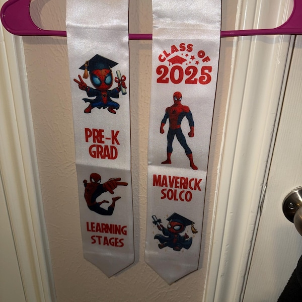Sonic Pre-k Kindergarten Elementary Personalized Graduation Stole - Etsy
