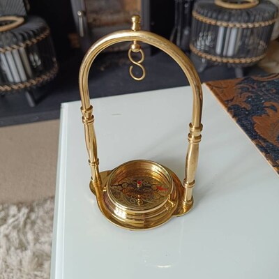 Vintage Type Solid Antique Brass Pocket Watch Bronze Chain Clasp - Etsy