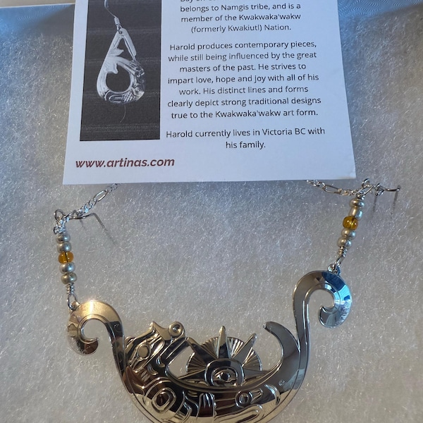 Canadian First Nations, Hand Carved Silver Wrap 1/4 Double Raven Ring ...