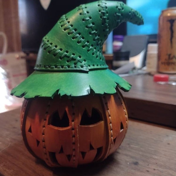 Jack O'lantern Pumpkin Leather Pattern PDF - by Leatherhubpatterns - Etsy