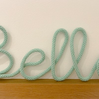 Printable Letter Templates for Knitted Wire Tricotin Digital Download ...