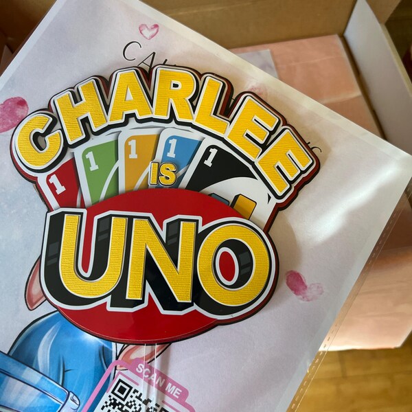 1st Birthday Uno Cake Topper | Uno Birthday Theme | First Birthday Cake ...