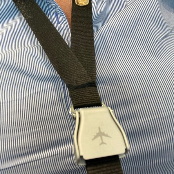 Airplane Seatbelt Buckle Lanyard for Pilots, Flight Attendants, and All ...