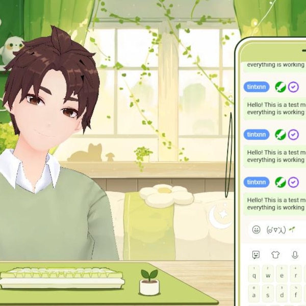 Y2K Bunny Animated Stream Overlay Pack includes Blue, Pink, Purple ...