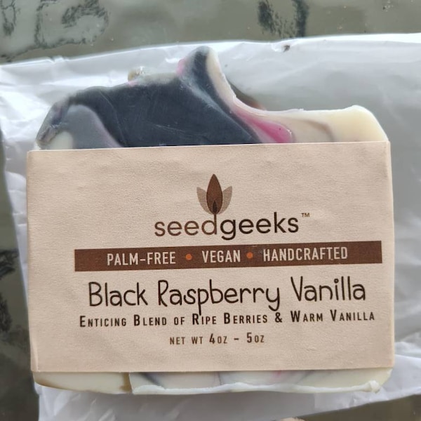 Black Raspberry Vanilla Soap - Vegan Soap, Homemade Soap, Handmade Soap ...