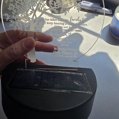 Personalized Memorial Garden Solar Light, Memorial Gift, Sympathy Gift ...