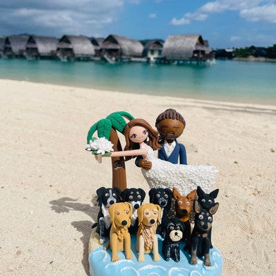 Marathon Runners Theme Bride and Groom Running Handmade Custom Wedding ...