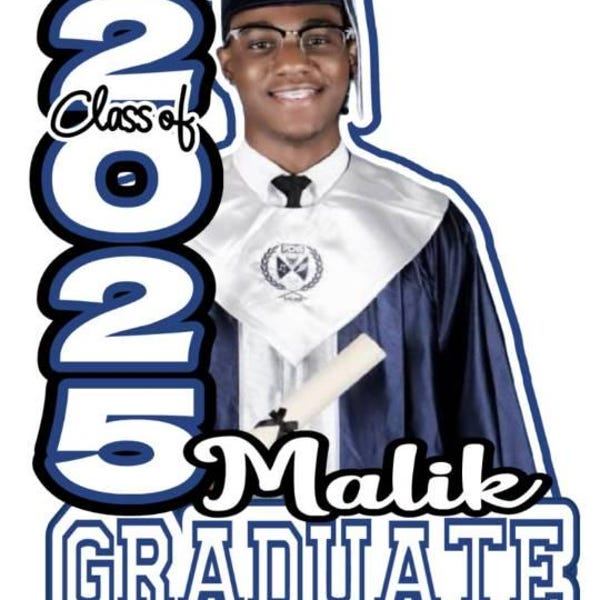 Kindergarten Graduation Fans/personalized Photo & Name, Custom Grad ...