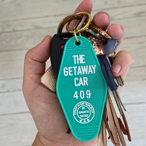 Getaway Car Keychain Motel Keychain Vintage Hotel Tag - Etsy