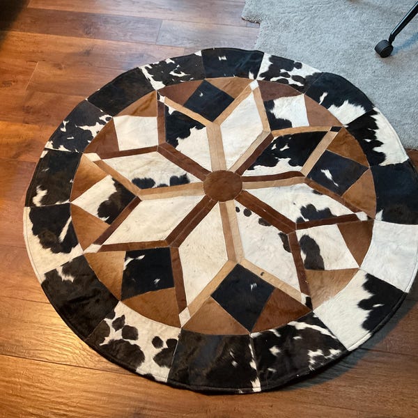 Black & White Cowhide Rug Hair on Cowhide Rug Modern Cowhide Rug ...