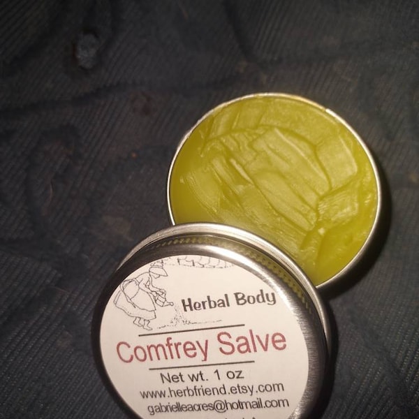 Comfrey Salve - Organically Grown Comfrey - Organic Ingredients - Comfrey Balm - Herbal Balm - Etsy