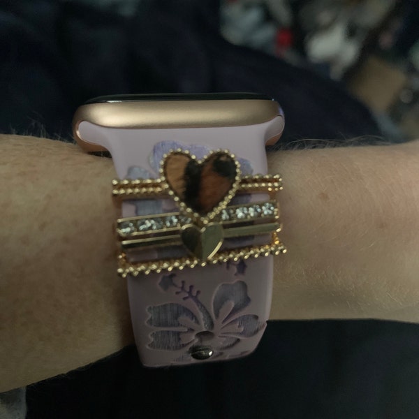 Smart Watch Band Stackable Jewelry Ring Charms Watch Band Bars ...