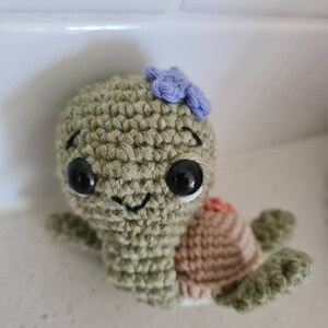 PATTERN: Shell the Baby Sea Turtle Amigurumi Sea Turtle Pattern ...