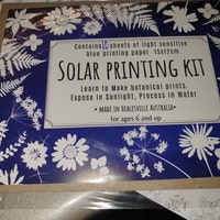 DIY Solar Printing Kit , Craft Kit , Cyanotype , Kit , Solar Printing ...