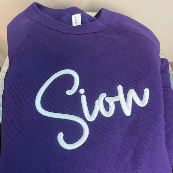 Custom Puff Embroidered Sweatshirt | Personalized Team Sweatshirt ...
