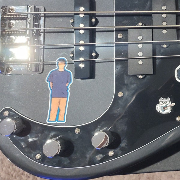 Flying V Style Guitar Sticker - Etsy