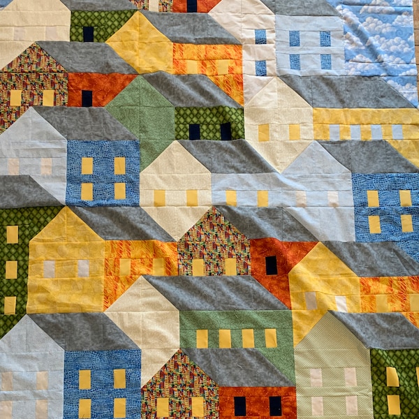Hillside Houses Quilt Pattern PDF Digital Download - Etsy