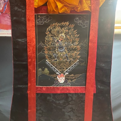 Ashtamangal eight Auspicious Symbols Tibetan Handmade Painting Buddhist ...