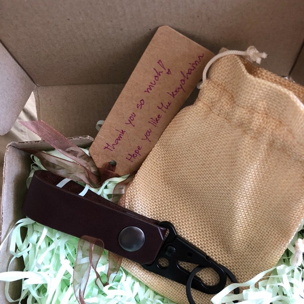 Leather Key Fob, Clip Key Chain, Leather Keychain - Etsy