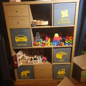 Toy Storage Decals Toy Labels Toy Box Stickers | Etsy