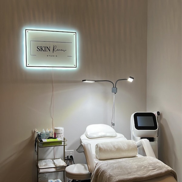 Custom Business Sign, Led Salon Logo Sign, Neon Business Logo ...