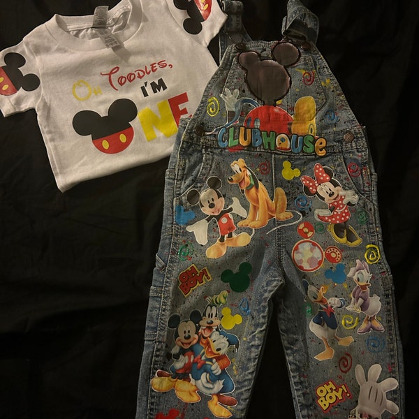 Mickey Mouse 1st Birthday PNG SVG: Oh Toodles Sublimation Art & Cut ...