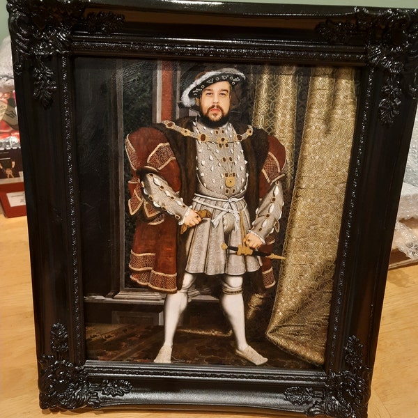 CUSTOM Framed Royal Portrait Painting From YOUR Photo / Personalized ...