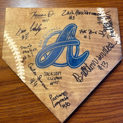 Baseball Gift. Personalized Home Plate. Gift for Mom. Family Name Home ...