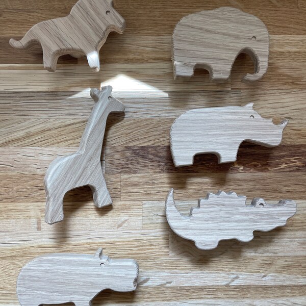 Safari Animal Drawer Knobs Safari Nursery Decor, Jungle Nursery Decor ...