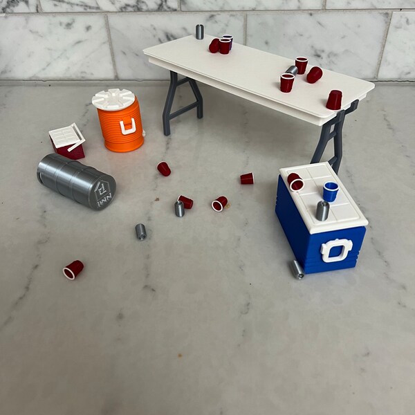 1:10 Scale Party Pack - Multiple Color Options 3D Printed Miniature ...