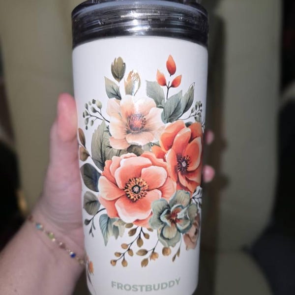 UV DTF Sticker Prints. Orange Flower Element Sheet Bundle Decal ...