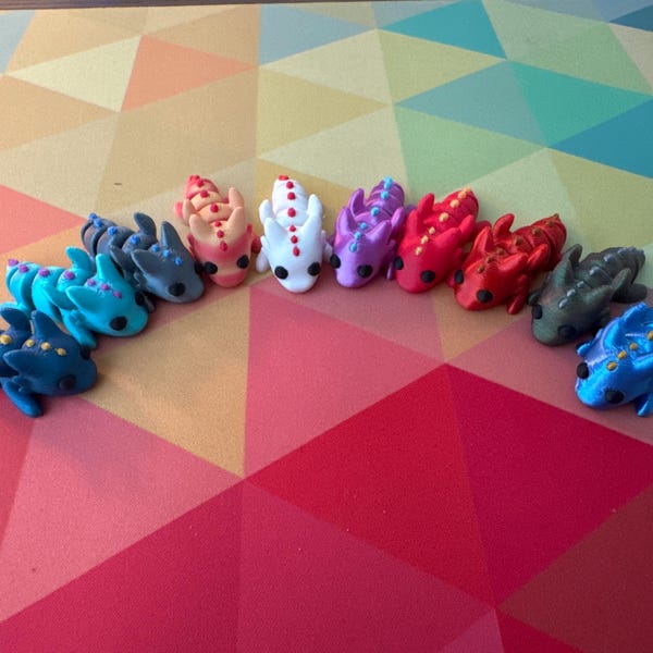 3D Printed Marine Animal Toy Bundle, Colorful Fidget and Sensory Aids ...