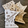 Minnesota Wooden Magnets - Custom Order or Select a Pre-made Design - Etsy