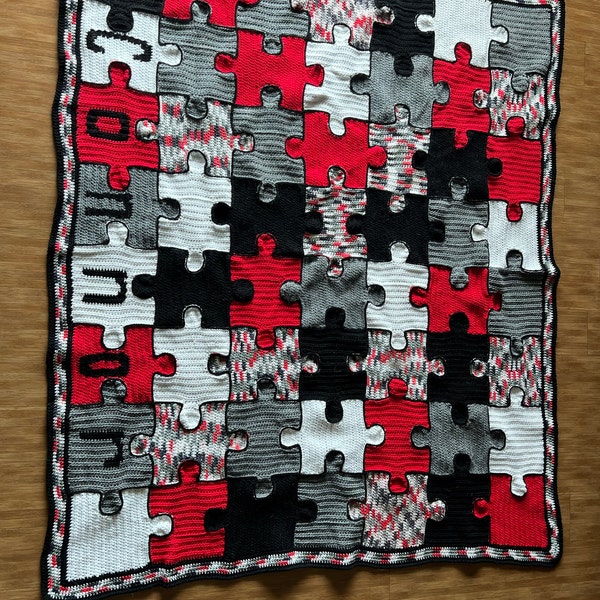 Puzzle Me Happy - Crochet Blanket Pattern - Etsy