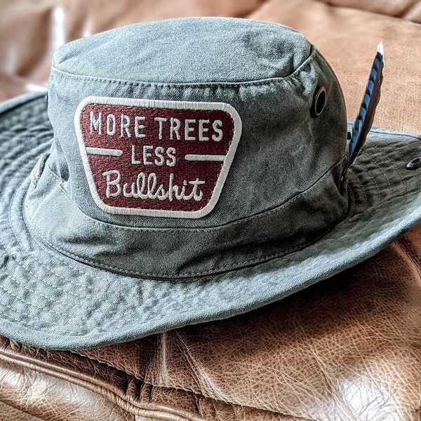 More Trees Less Bullshit Patch – Embroidered National Park Sign - Etsy