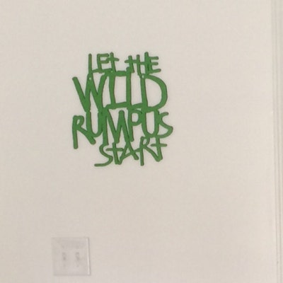Let the Wild Rumpus Start Wood Wall Art, Where the Wild Things Are ...