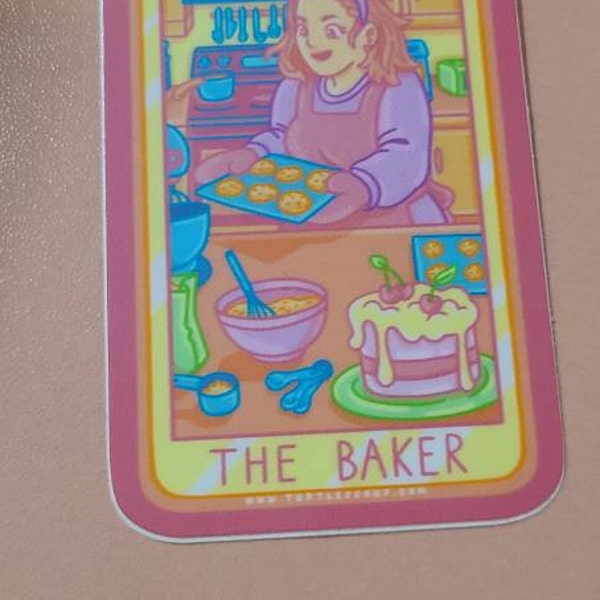 The Baker Tarot Sticker, Vinyl, Cute, Tarot Card Sticker, Waterproof ...
