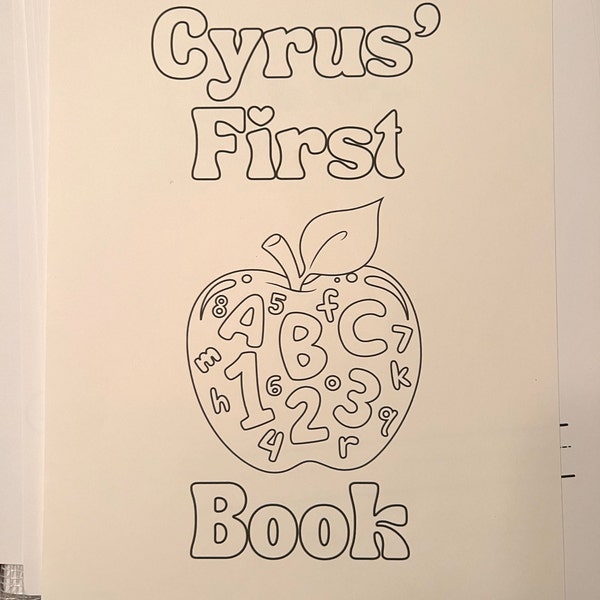 Baby’s First Abc 123 Book, Baby Shower ABC Book, Baby Alphabet Book ...