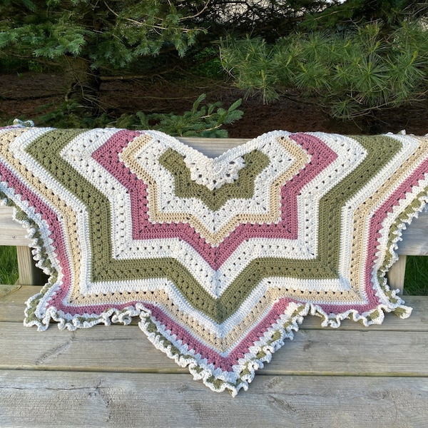 6-day Star Shawl Crochet Pattern by Betty Mcknit - Etsy