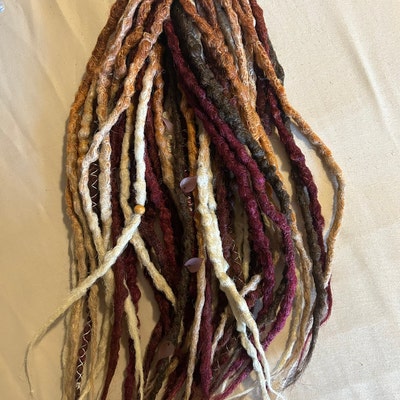 Ginger Dreadlocks, Orange Dreads, Auburn Synthetic Extensions, Copper ...