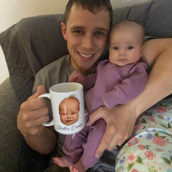 Two Baby Face Mug, Personalized Photo Gift, Custom Baby Face Mug ...