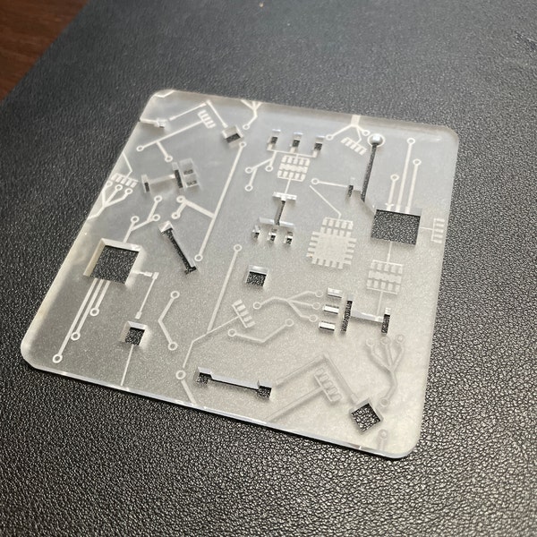 Circuit Board Coaster | Transparent Engraved Coaster | Computer Geek ...