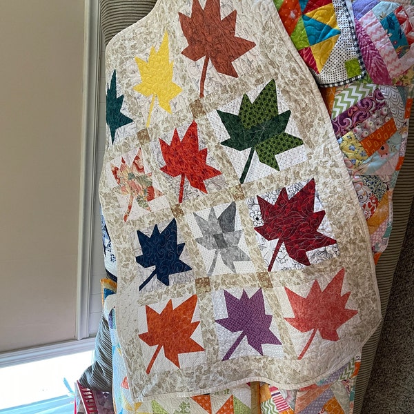 Maple Leaf Block PDF Pattern - Etsy