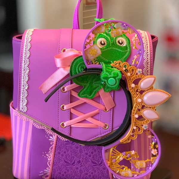 Pascal Rapunzel Tangled Inspired Minnie Mickey Ears Holder, Sunglasses ...