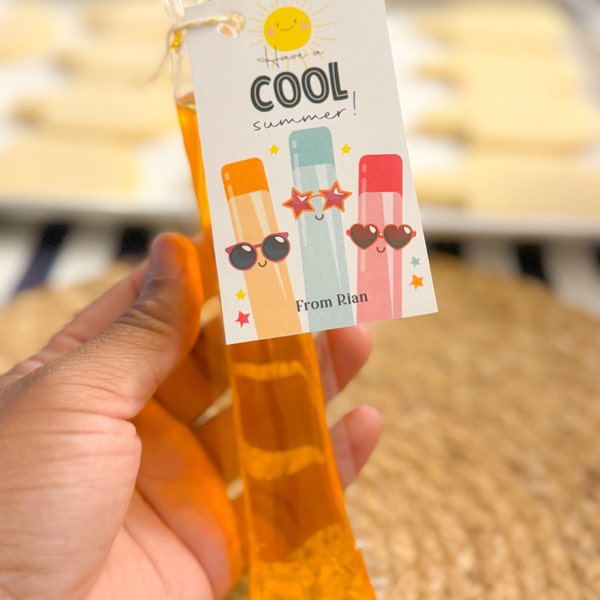 Editable Last Day of School Tag Stay Cool Ice Tag Summer End of School ...