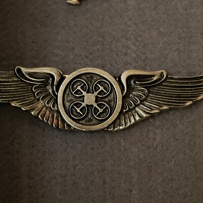 Drone Pilot Wings UAV Operator Wings 3 Inches Wide Multirotor ...