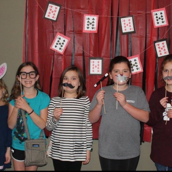 Magician Photo Booth Props ~ Set of Glitter Photo Booth Props ~ Magic ...